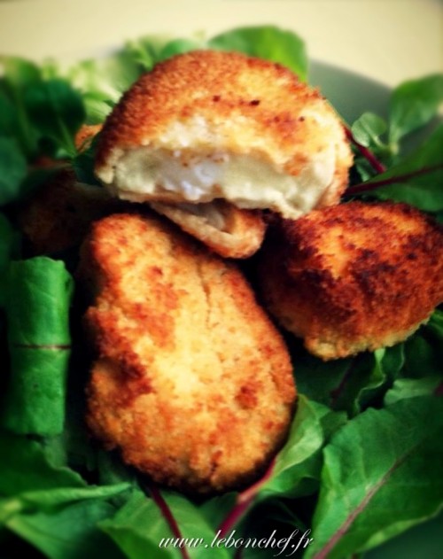 Beignets de mozzarella panée - Le bon chef